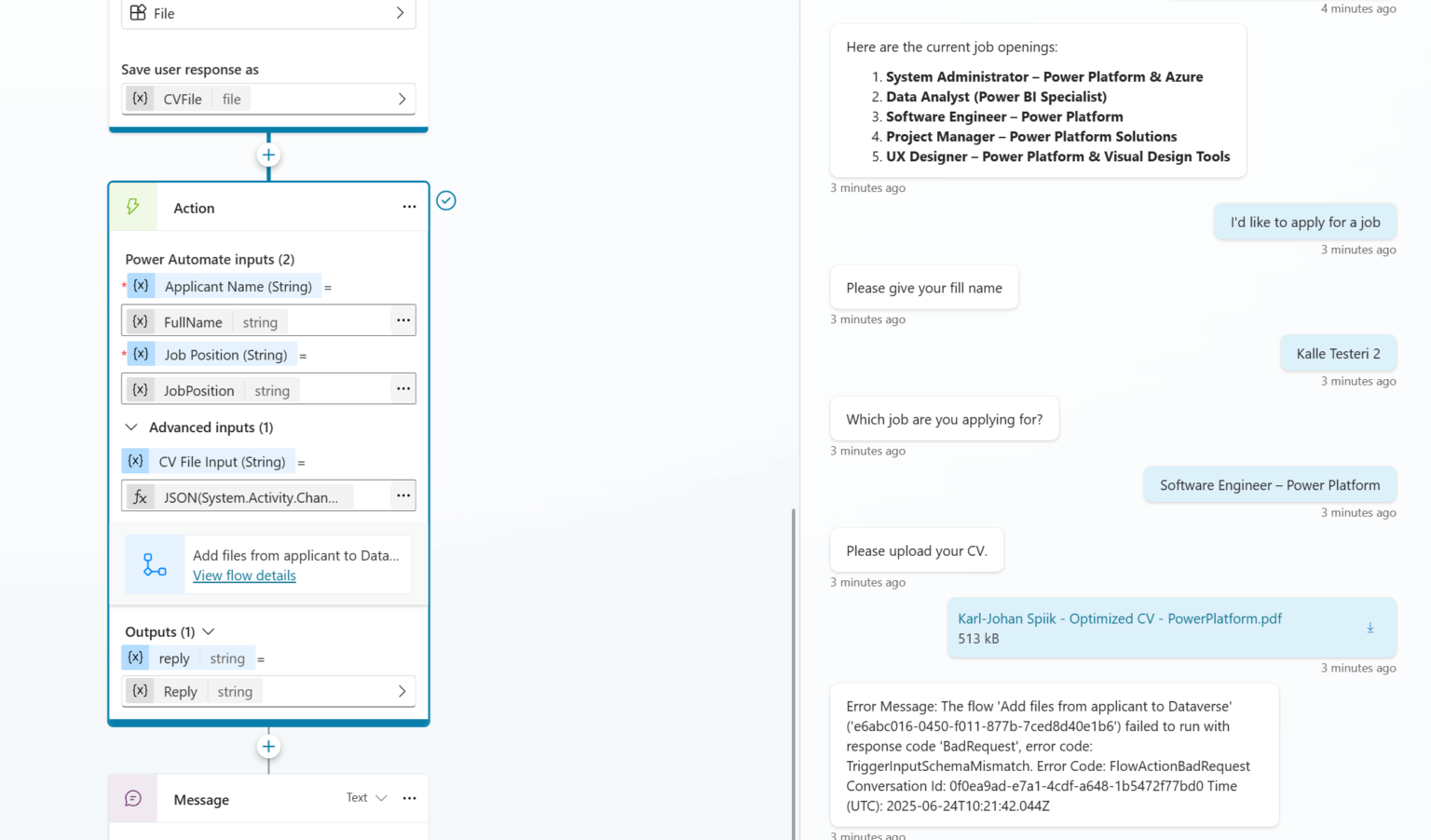 Send file from Agent chat to Agent Flow - Karl-Johan Spiik, Microsoft MVP